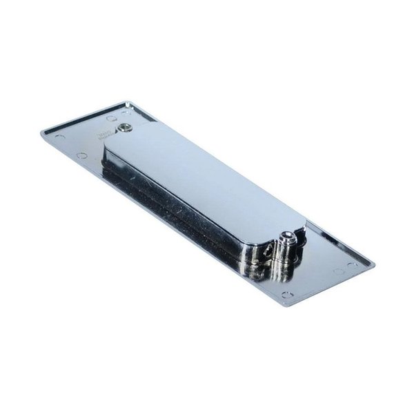 Puxador Concha Embutir 2 Parafusos Interno 15cm União Mundial Cromado inox