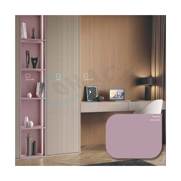 Mdf 15mm 2 Face 1,85x2,75m Lavanda Matt Arauco