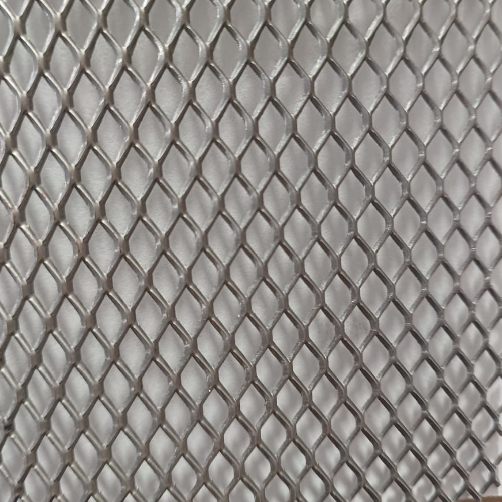 1m Tela Metal Chapa Expandida M5x10mm Esp.0,75mm – 1m Altura