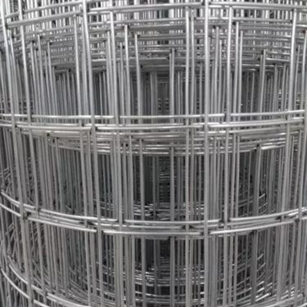 Tela Metal Galvanizada Soldada Malha 5x5cm Fio 1,65mm - 0,50x25m