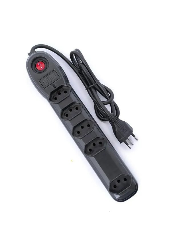 Filtro de Linha 5 tomadas Preta MEGATRON