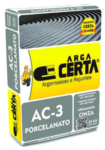 Argamassa AC3 20KG Cinza CERTA