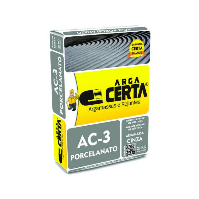 Argamassa AC3 20KG Cinza CERTA