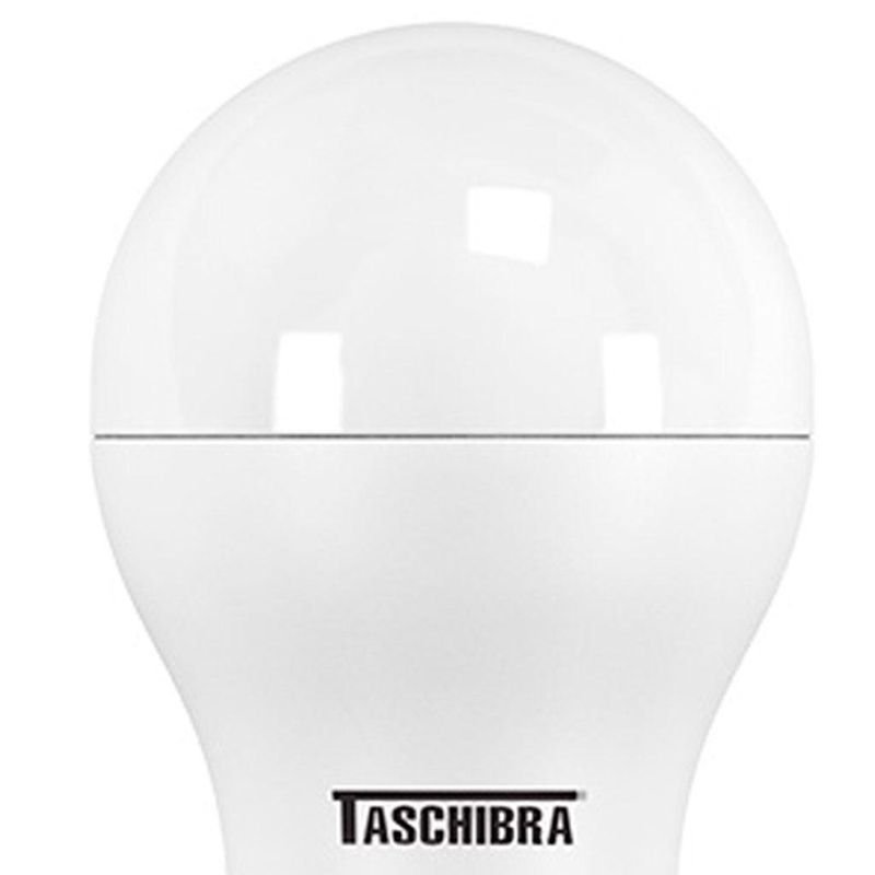 Lâmpada Bulbo LED 9W E27 3000K Luz Quente Bivolt TASCHIBRA