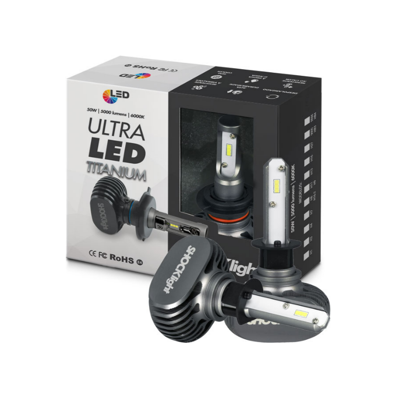 Par Lâmpada Ultraled Titanium H1 6000K 12V 50W 5000LM 60001