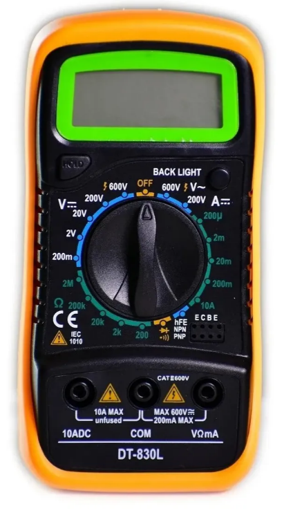 Multímetro Digital DT-830L Portátil Profissional Display LCD