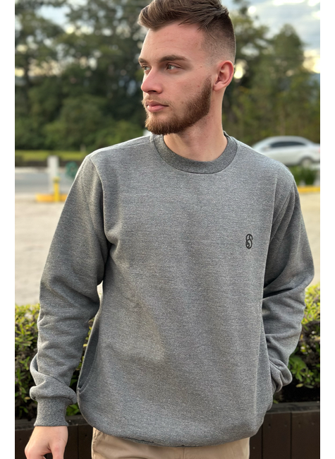 Casaco de Moletom Masculino Basic Mescla