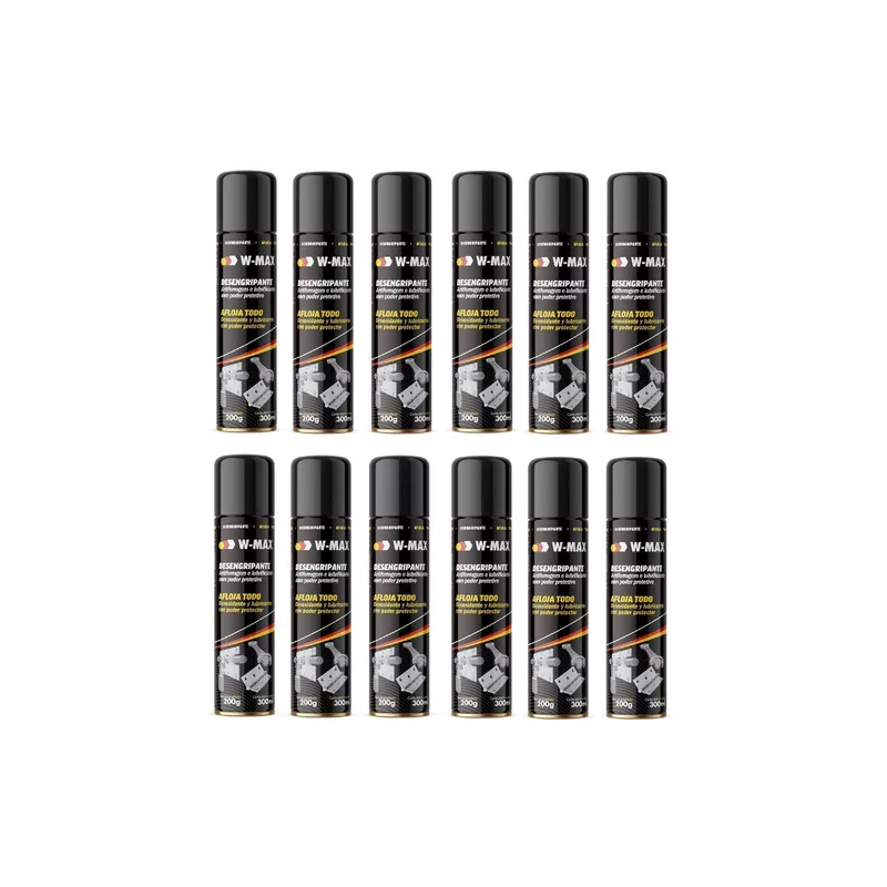 Kit 12 Desengripante Wurth W-Max Spray 300ml