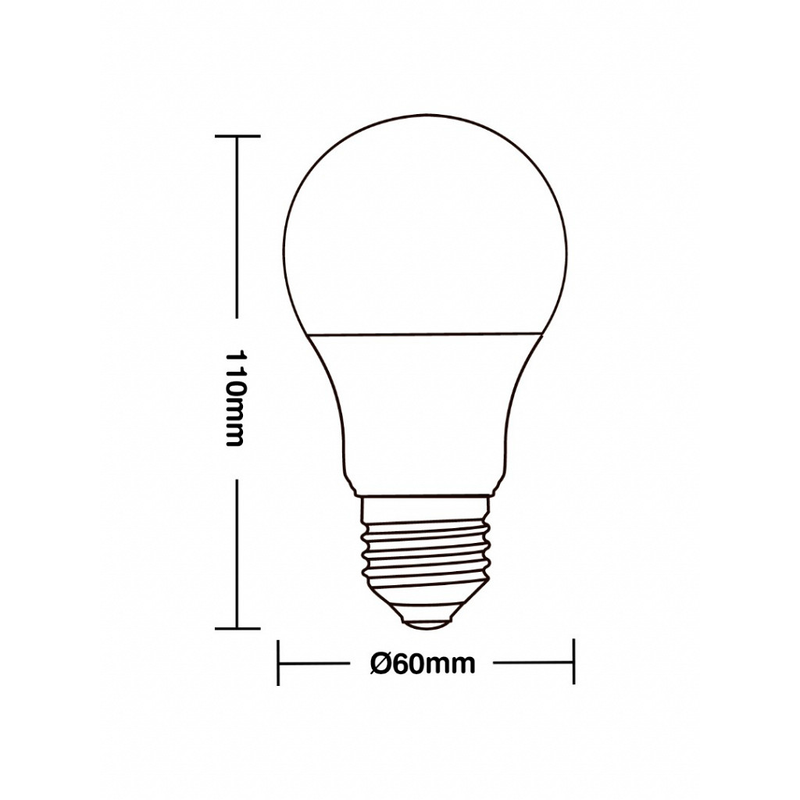 Lâmpada LED Taschibra TKL 60 9W Bivolt E27 6500K Luz Branca