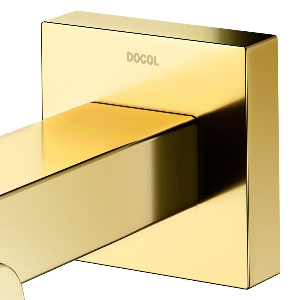 Torneira Docol Stillo 823443 De Parede Ouro Polido