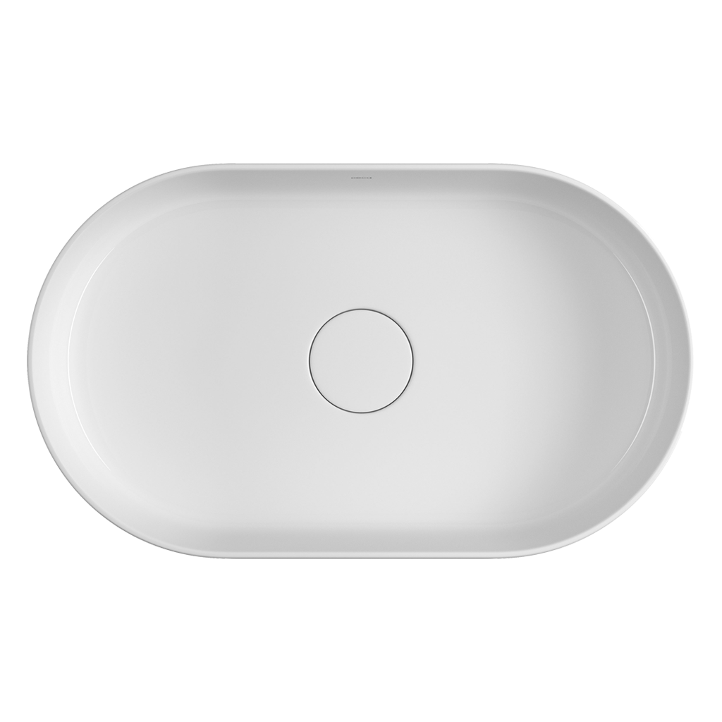 Cuba de Apoio Oval Deca Slim 50x30 L.14050.17 Branca | Copalux