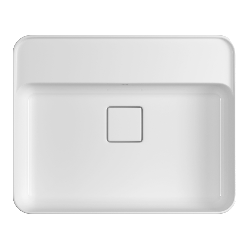 Cuba de Semi Encaixe Retangular Deca Slim 50x40 Com Mesa Branca