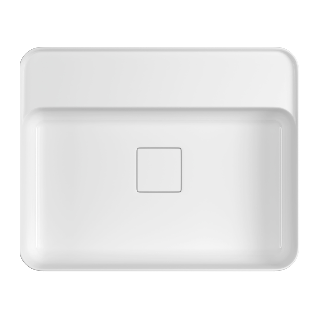 Cuba de Apoio Retangular Deca Slim 50x40 Com Mesa Branca