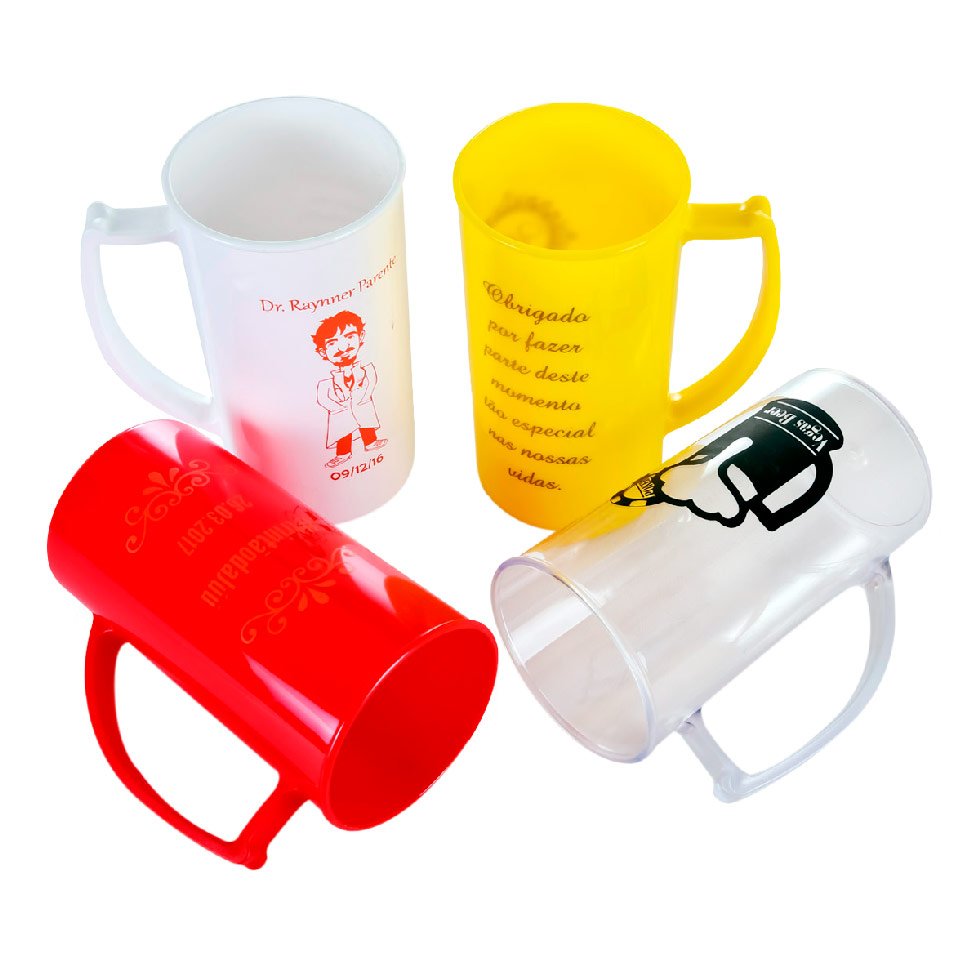 10 Caneca de Chopp 400ml - Acrílico