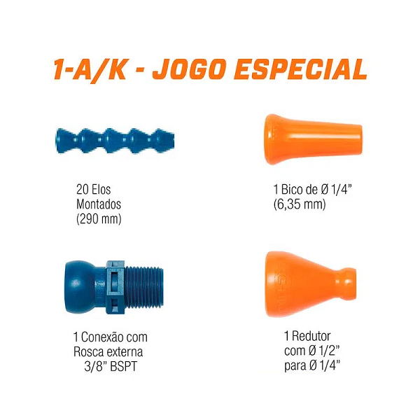 Jogo Flexível Fixoflex 1/4" 1-A/K Quimatic AU1A | COREBRAL