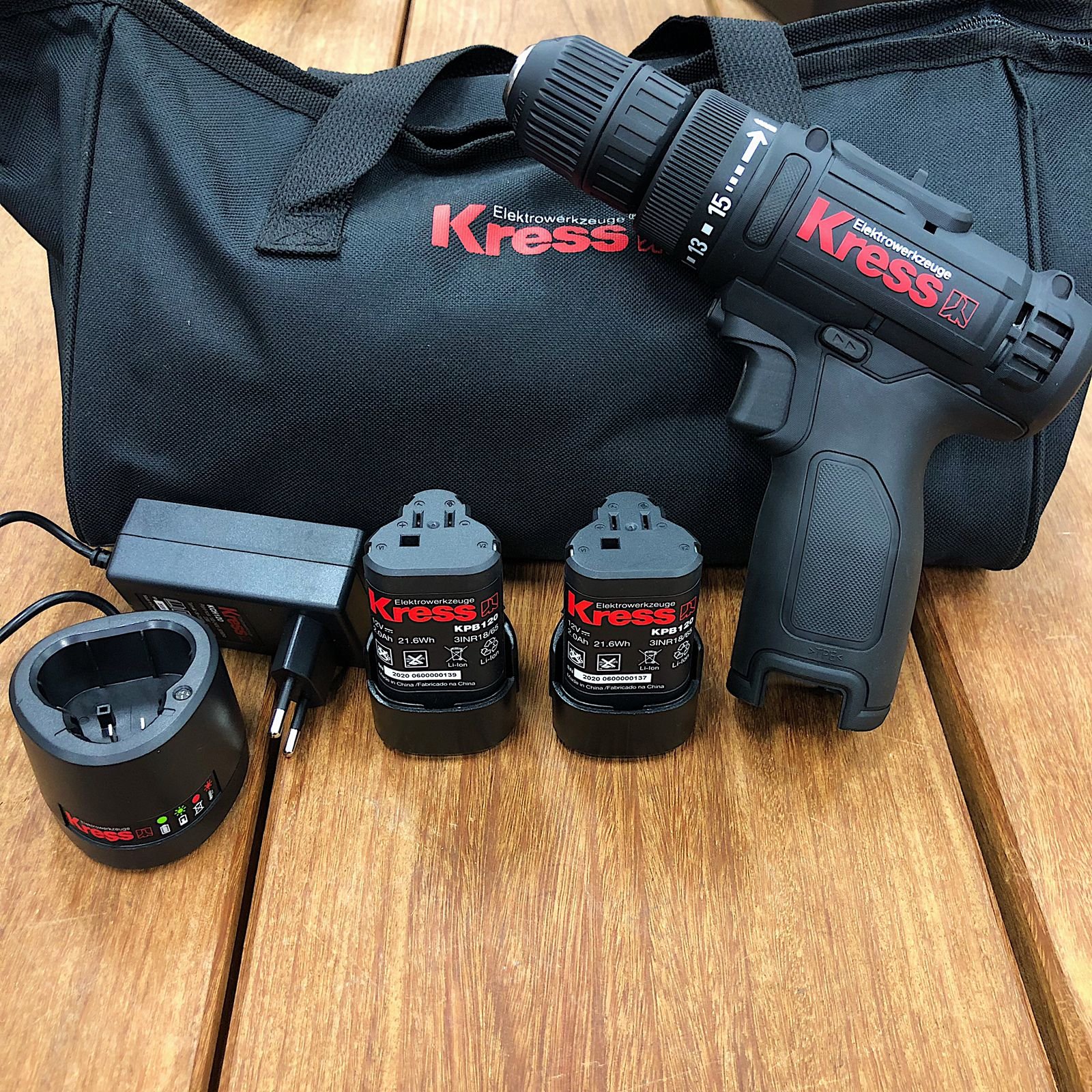 Furadeira Parafusadeira Bateria 12 Volts Kress KDN600 | COREBRAL