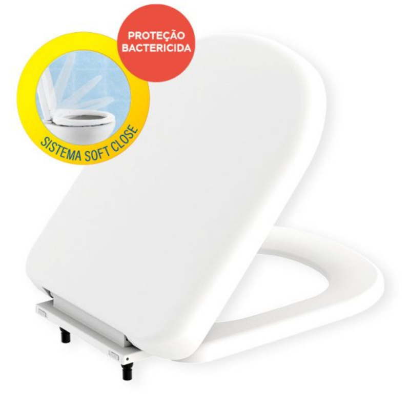 Assento Censi Sanitário com Soft Close Sabatini Branco - Camicado