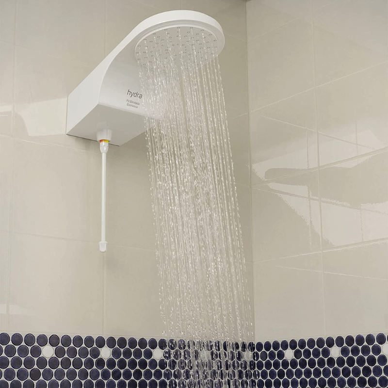 Chuveiro Eletrônico Hydra Fit Blindado 6500W Branco
