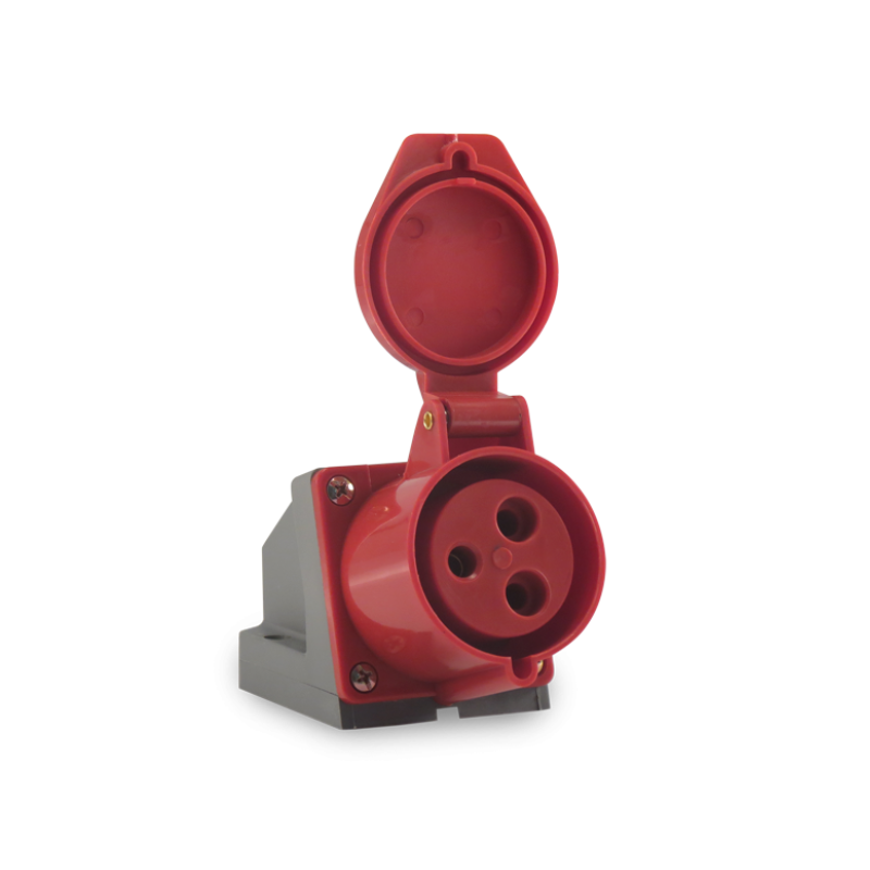 Tomada Industrial 3P+T 16A IP44 Vermelho Soprano 380v