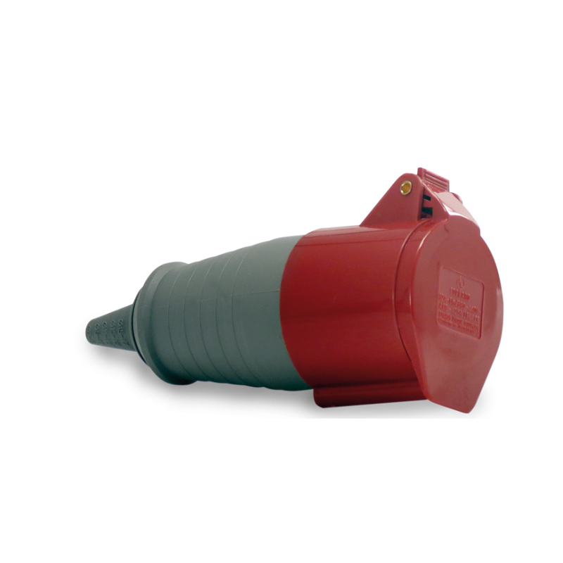 Acoplamento Industrial 3P+T 32A IP44 Vermelho Soprano 380v