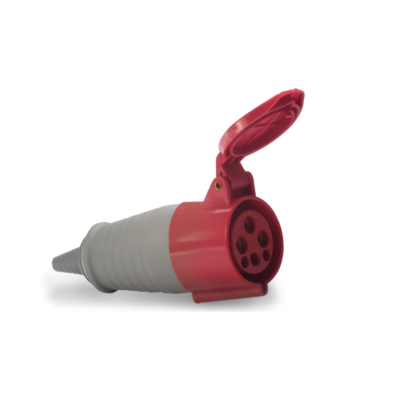Acoplamento Industrial 3P+T 32A IP44 Vermelho Soprano 380v