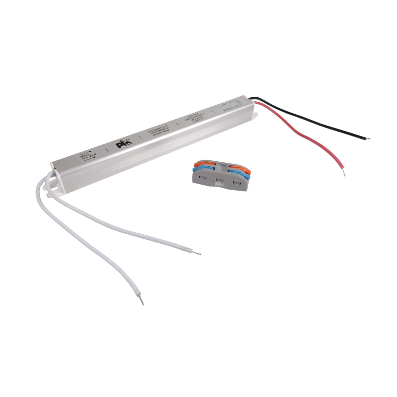 Driver Slim 24W 2A para fita de Led 12V IP20 Pix Ilumi