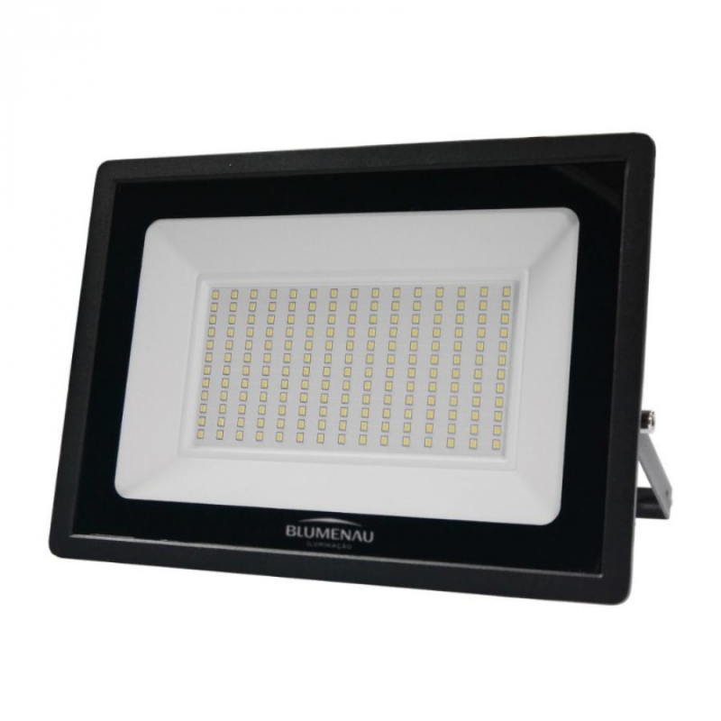 Refletor Led Slim 150W 3000K Bivolt Blumenau Iluminação 3.000k Luz Amarela