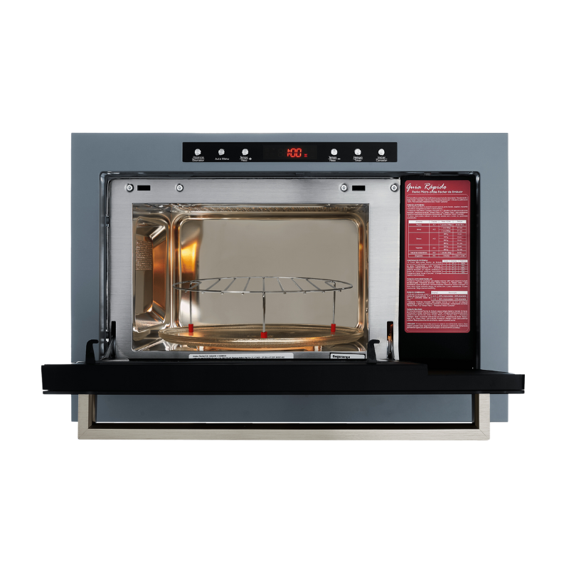 Forno Micro-ondas de Embutir 25L com Dourador Eiger Fischer 220v