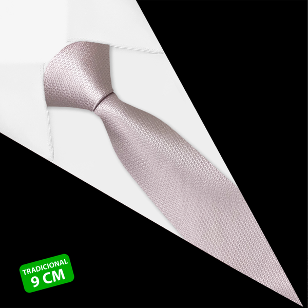 Gravata Jacquard Rosa