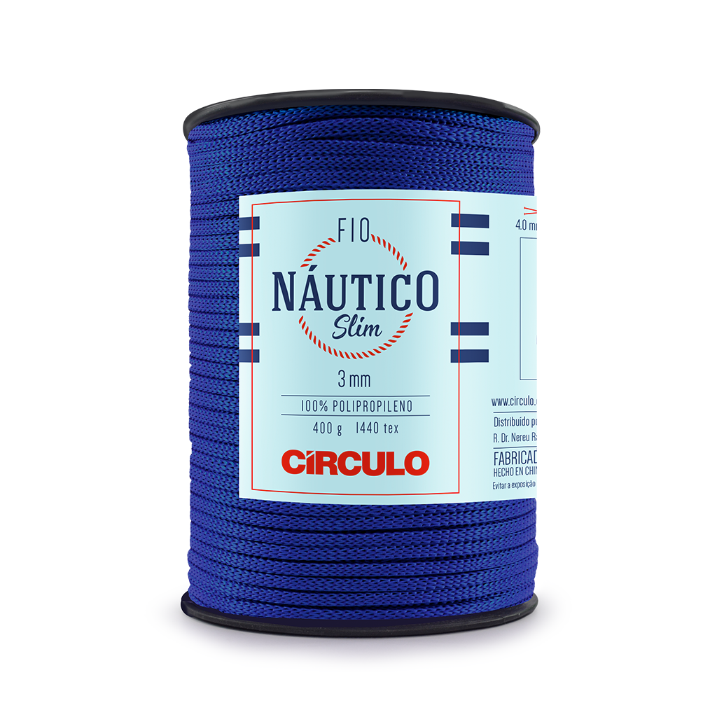 Fio Náutico Slim Círculo - 3mm - 400g - 2829 - Azul Bic
