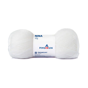 Fio Linha Lã Nina Pingouin - 40g - 0002 - Branco