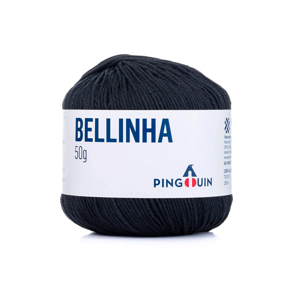 Fio Linha Bellinha Pingouin 50g 0100 Preto