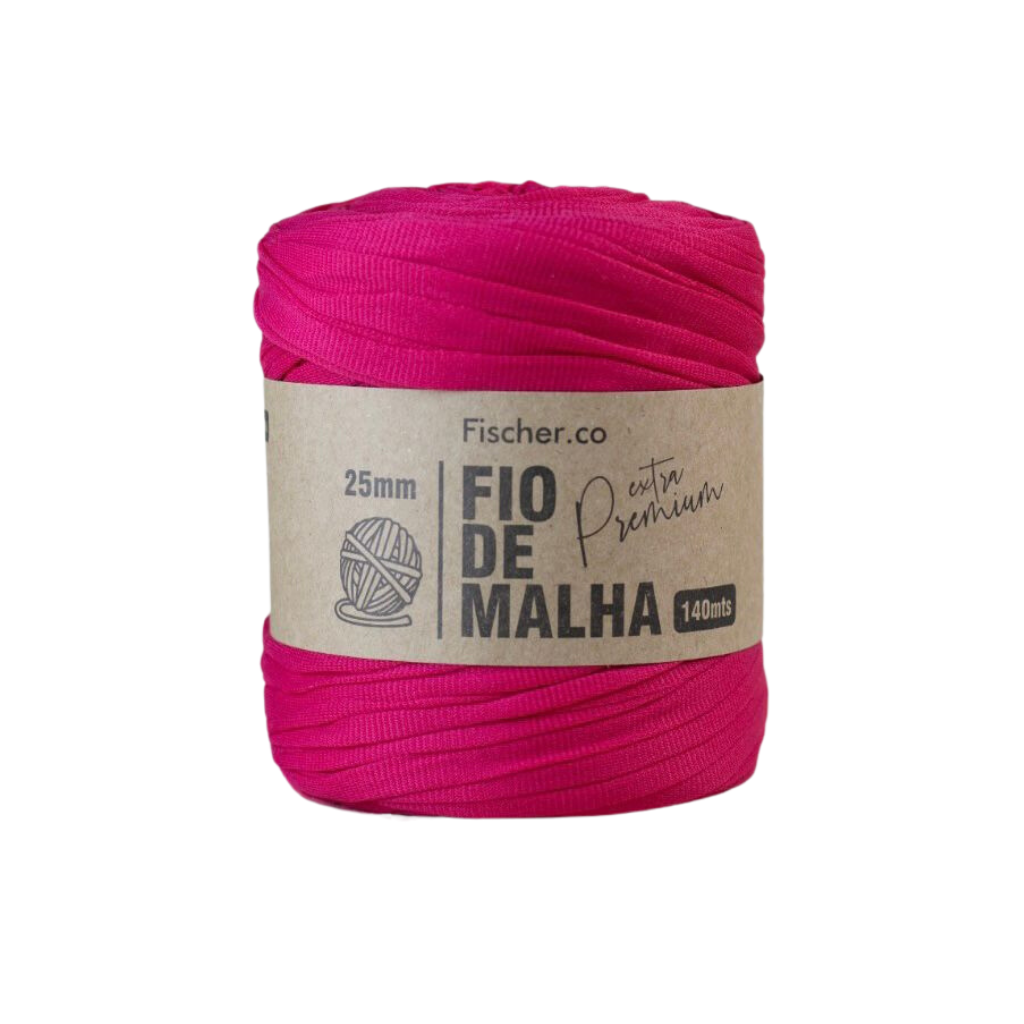 Fio de Malha Extra Premium 25mm Fischer - 260g - 62 - Pink