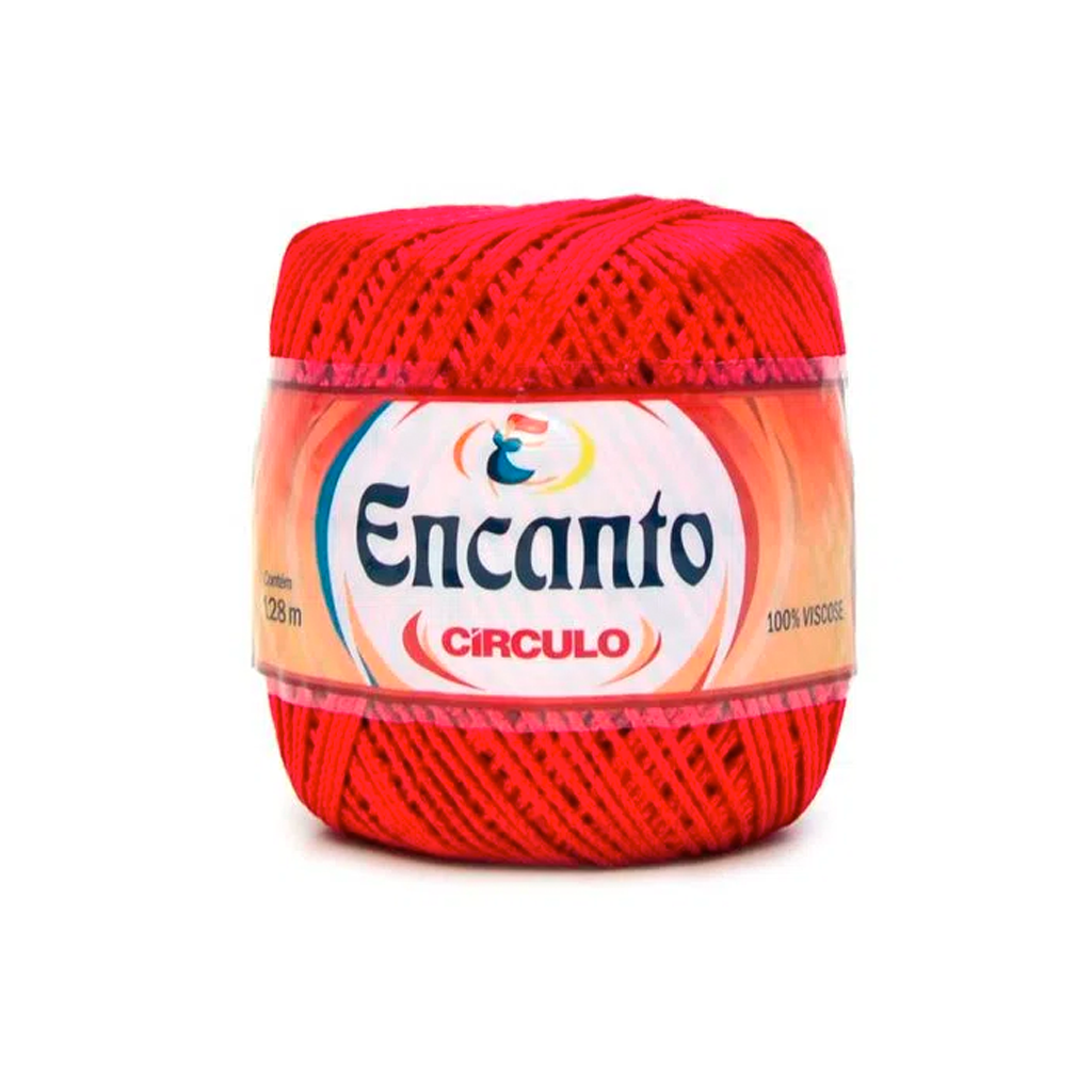 Fio Linha Encanto Slim Círculo - 100g - 3528 - Carmim