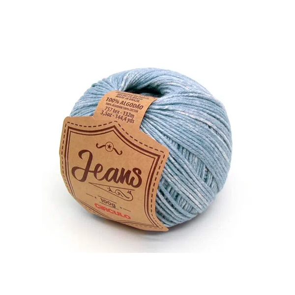 Fio Linha Jeans Circulo - 100g 8739 - Azul Médio