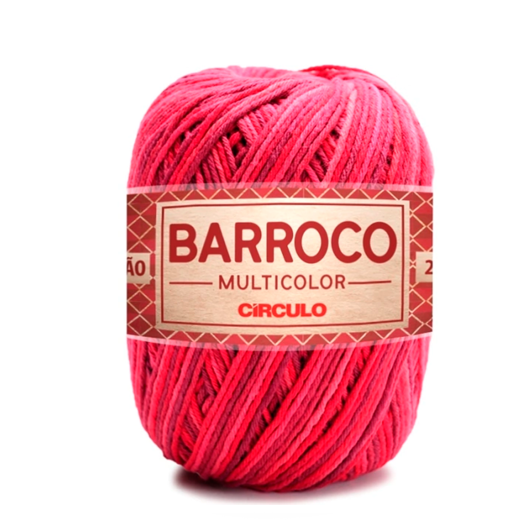 Fio Linha Barroco Multicolor - no. 6 - 200g 9245 - Geleia