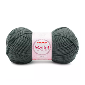 Fio Linha Lã Mollet Círculo - 100g - 8860 - Noturno