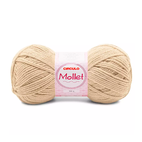 Fio Linha Lã Mollet Círculo - 100g - 8176 - Off White