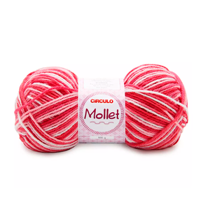 Fio Linha Lã Mollet Círculo - 100g - 9202 - Goiaba