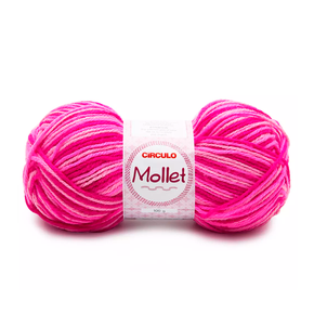 Fio Linha Lã Mollet Círculo - 100g - 9339 - Vibrante