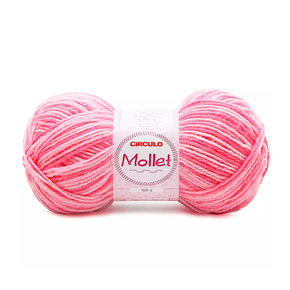 Fio Linha Lã Mollet Círculo - 100g - 9288 - Prímula