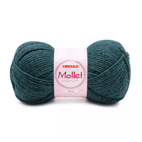 Fio Linha Lã Mollet Círculo 100g 2423 Mergulho Fibra Negra