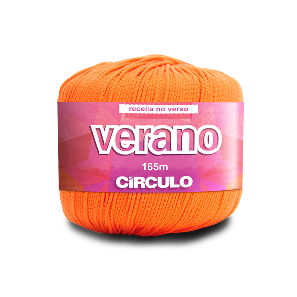 Fio Linha Verano Círculo - 50g - 617 - Laranja