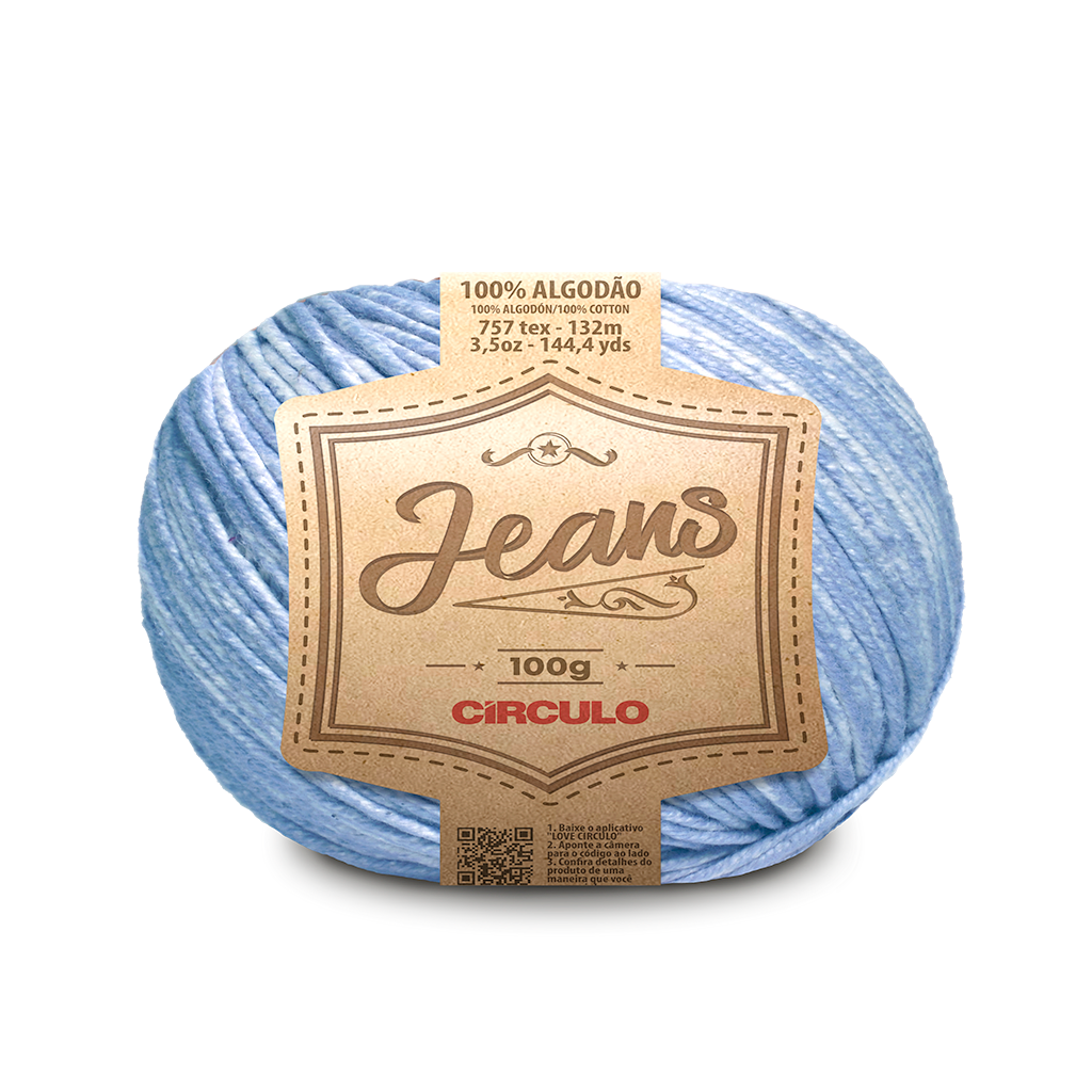 Fio Linha Jeans Circulo - 100g - 8739 - Azul Médio