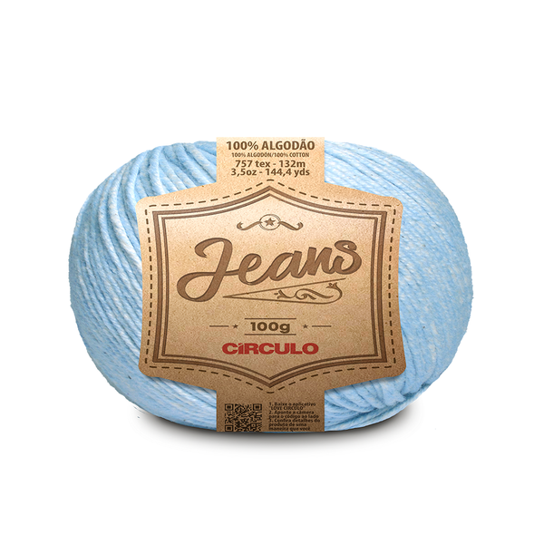 Fio Linha Jeans Circulo - 100g - 8740 - Azul Claro