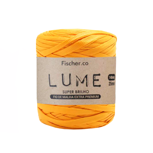 Fio de Malha Extra Premium Lume Brilho Fischer - 124 - Mostarda