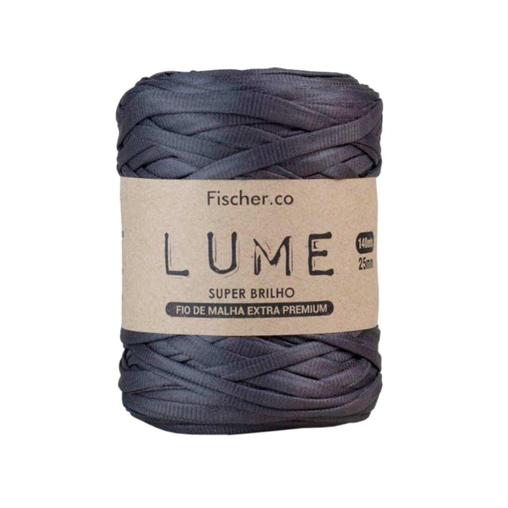 Fio De Malha Extra Premium Lume Brilho Fischer 141 Chumbo