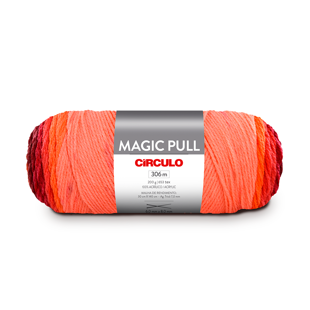 Lã Magic Pull Círculo - 200g - 9685 - Mescla Altas Horas