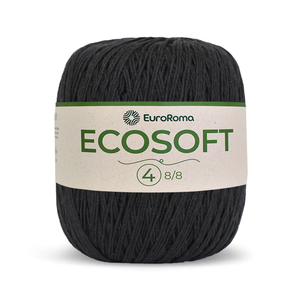 Fio Barbante Ecosoft Euroroma - 4 250 - Preto