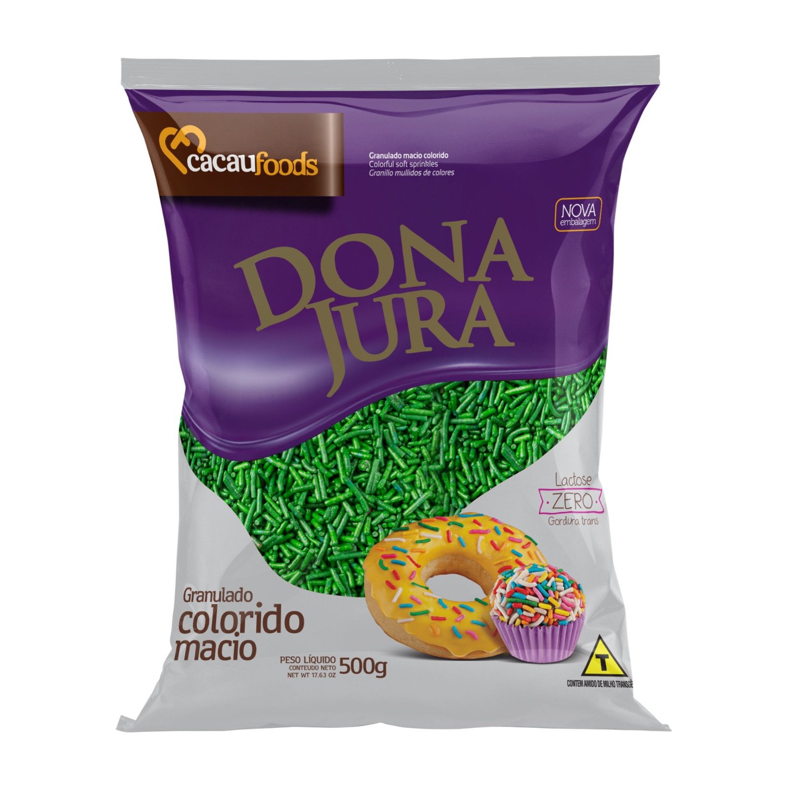 Chocolate Granulado 500g Verde